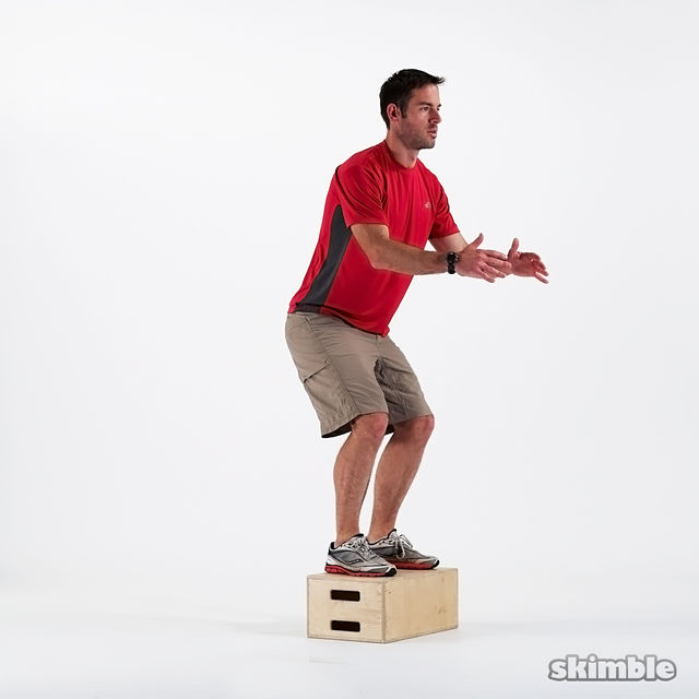 Salto al cajón - Ejercicio Cómo hacerlo - Skimble Workout Trainer