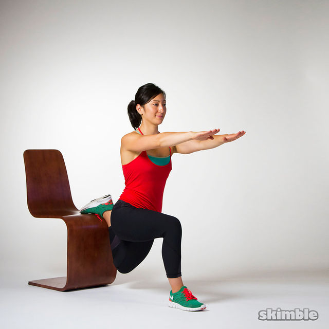 Squats extension bulgares - Comment faire de l'exercice - Skimble