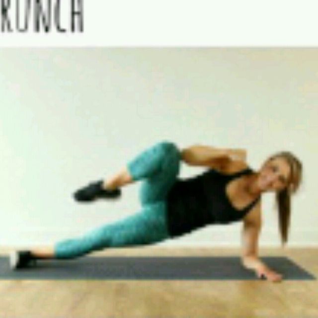 Side Plank Crunch by Lolisente X - Exercise How-to - Skimble