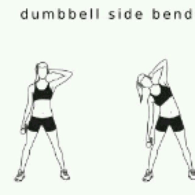 Dumbell Side Bend by Lolisente X - Exercise How-to - Skimble