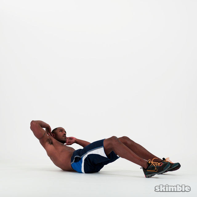 Crunches circulares - Ejercicio Cómo hacerlo - Skimble