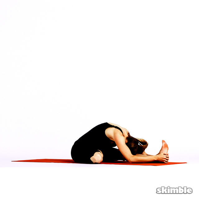 Half Lotus Forward Fold - Exercise How-to - Skimble