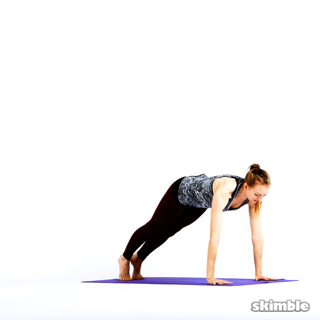 Step or Hop to Plank - Exercise How-to - Skimble Workout Trainer