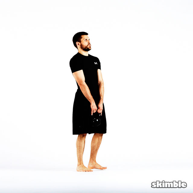 Alternating Lateral Lunges with Kettlebell - Exercise How-to - Skimble