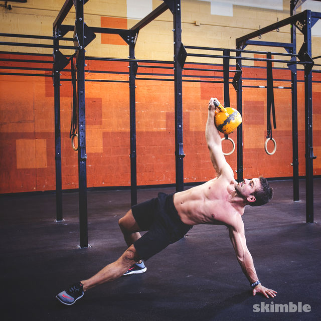 Right Turkish Get-Ups - Exercise How-to - Skimble Workout Trainer