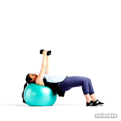 Ball Dumbell Row by Candice Matthews - Exercise How-to - Skimble