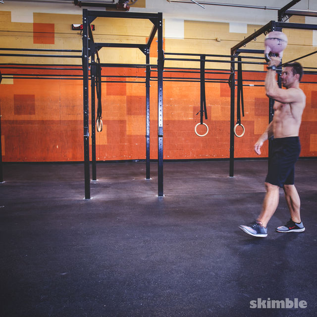 Left Waiter's Walk - Exercise How-to - Skimble Workout Trainer