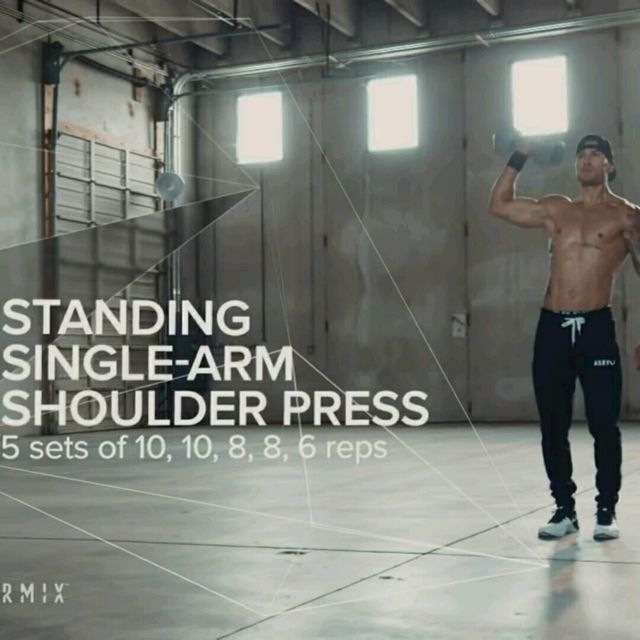 Dumbell One Arm Shoulder Press by Frank Partida - Exercise How-to - Skimble