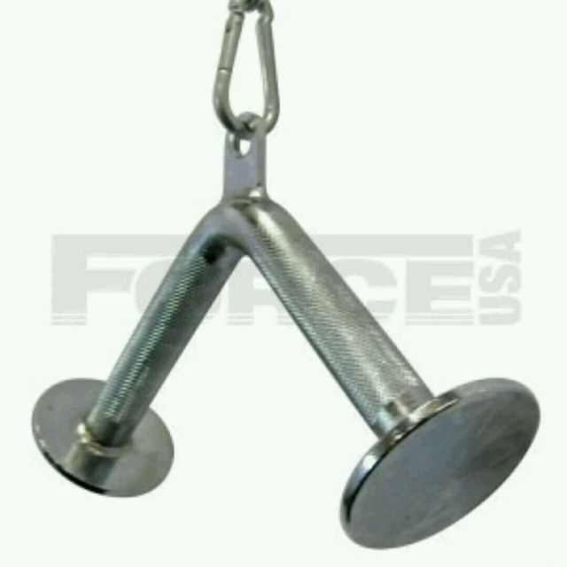 Triceps V Bar Pushdowns by Tom R. - Exercise How-to - Skimble