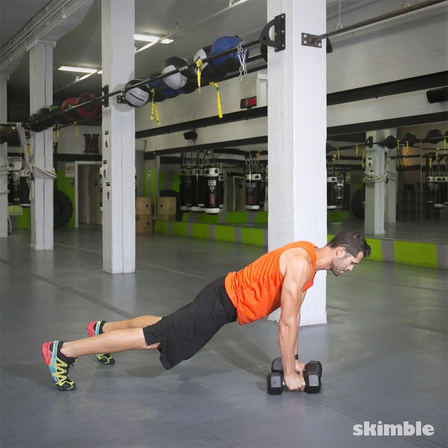 Push-Up to Row to Burpee - Exercise How-to - Skimble