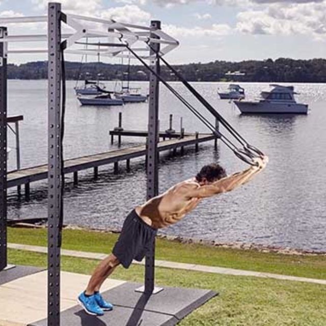 Overhead Tri Push Standing por Damien R. - Ejercicio Cómo hacerlo - Skimble
