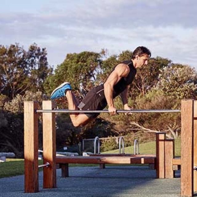 Bar Jumping Dips by Damien R. - Exercise How-to - Skimble