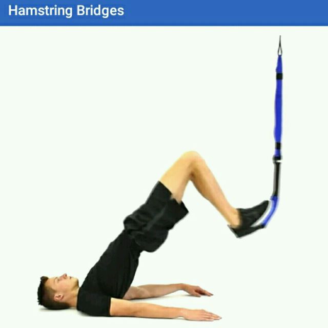 Hamstrings Bridges TRX par Jamal Felton - Comment faire de l'exercice - Skimble