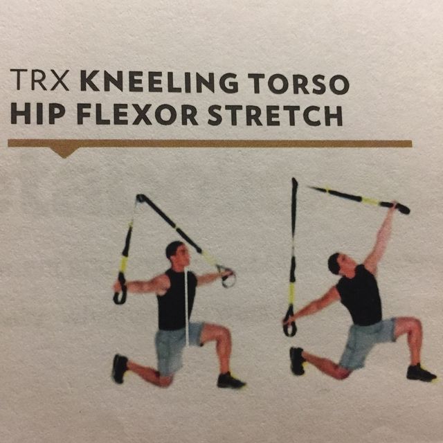 TRX Kneeling Torso Hip Flexor Stretch by Carina Reyes - Exercise How-to ...