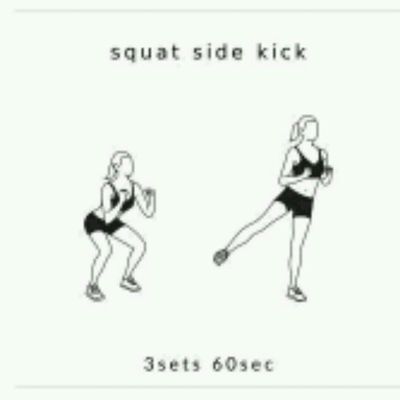 Squat Kick Side by Melissa Leng - Exercise How-to - Skimble