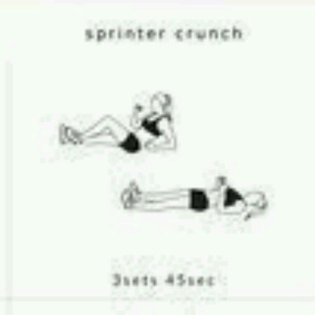 Sprinter Crunch por Michelle Oliveira - Ejercicio Cómo hacerlo - Skimble