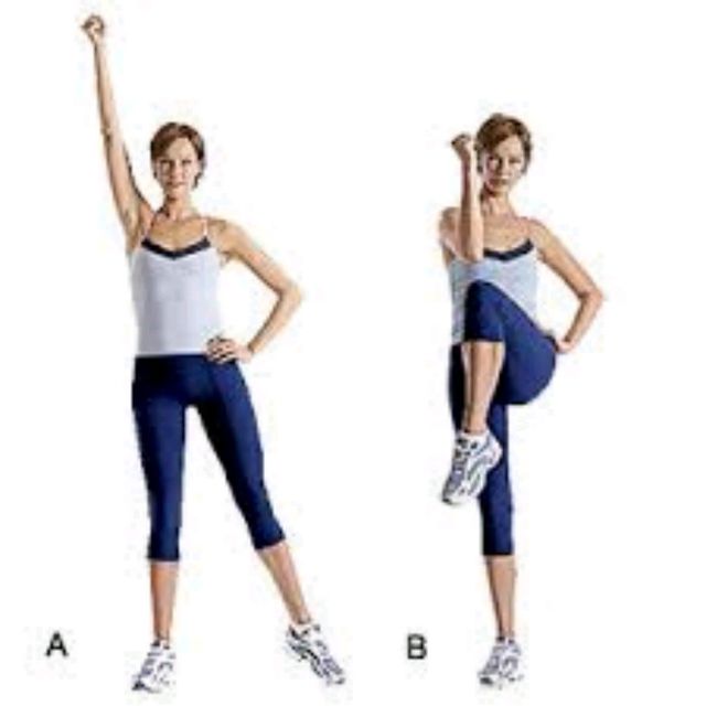 Opposite Elbow To Knee by Sheryl Mayhew Smith - Exercise How-to - Skimble
