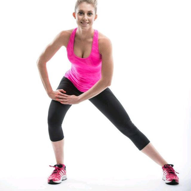 Side Leg Stretch by Sheryl Mayhew Smith - Exercise How-to - Skimble