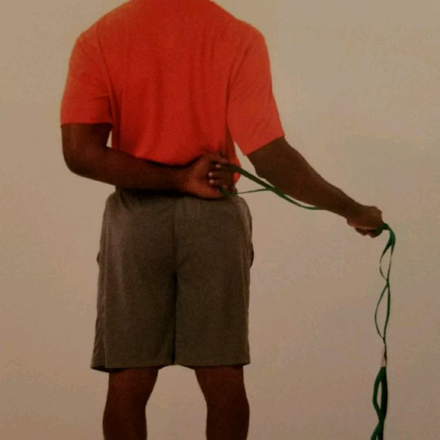 Rotator Cuff Strap Stretch by Alonzo Brown - Exercise How-to - Skimble