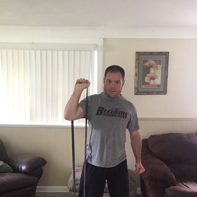 Single Arm Overhead Press by Timothy Degiuli - Exercise How-to - Skimble