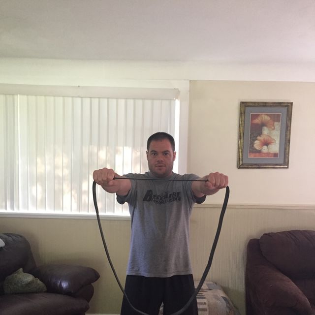 Band Pull-Apart by Timothy Degiuli - Exercise How-to - Skimble