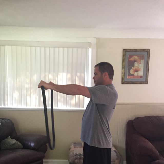 Band Pull-Apart by Timothy Degiuli - Exercise How-to - Skimble