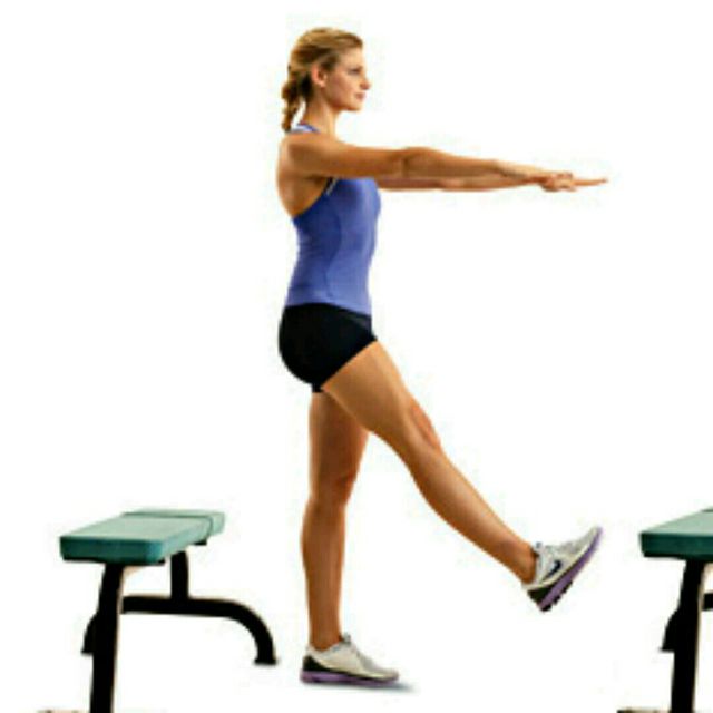 Right Leg Bench Squats by Sonia R. - Exercise How-to - Skimble