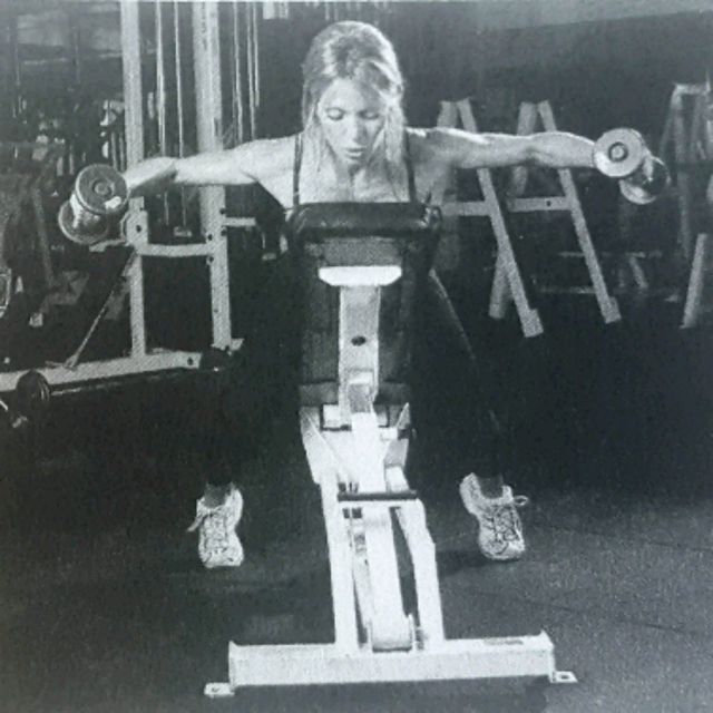 Bent Over Lateral Raise On Incline Bench by Lorna P. - Exercise How-to ...