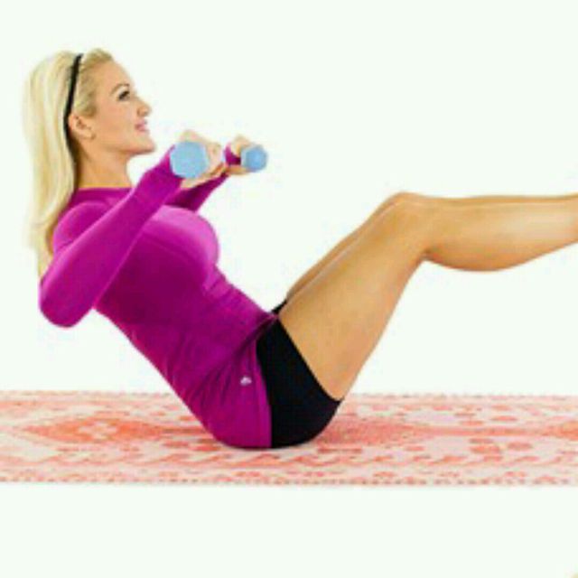 Bench V-Sit With Chest Press by Pavel B. - Exercise How-to - Skimble