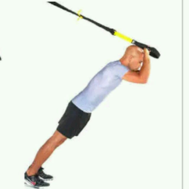 TRX triceps press by Saeed H. - Exercise How-to - Skimble