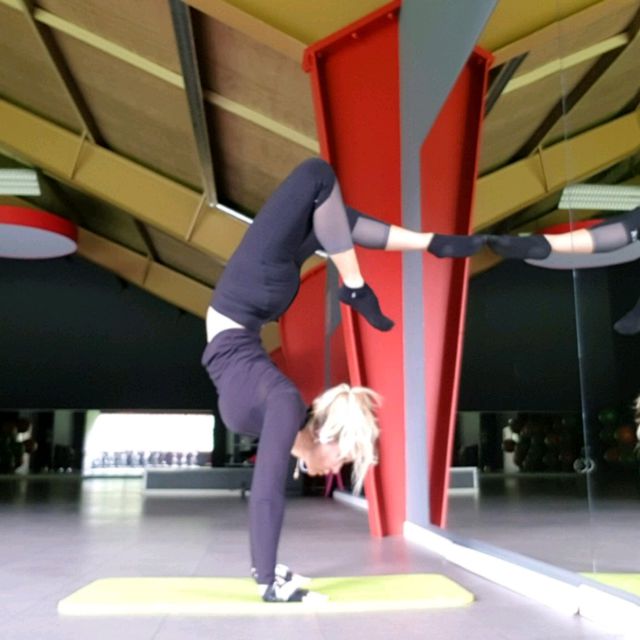 Handstand Back Bend Variantions Against Wall by 𝔻𝕖𝕤𝕖𝕣𝕥 𝔽𝕠𝕩🦊 🌟 ...