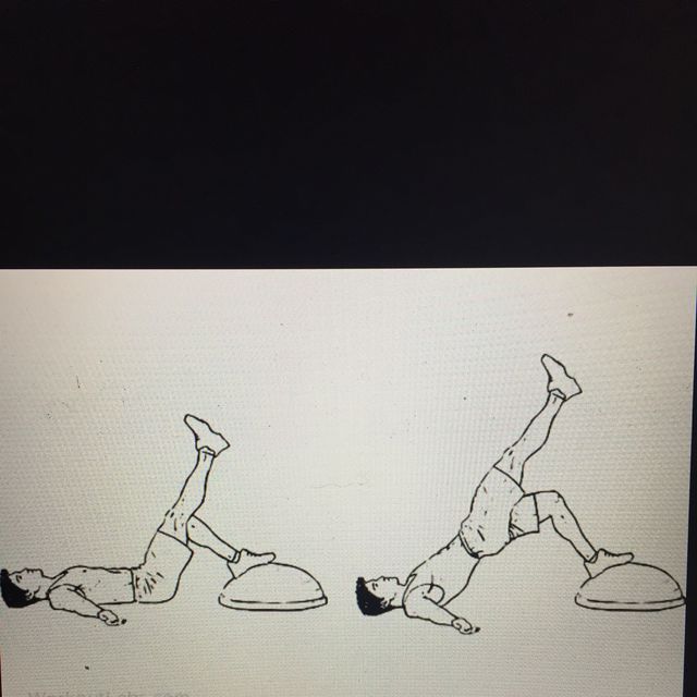 Bosu Ball Sgl Leg Hip Bridge by Timothy Degiuli - Exercise How-to - Skimble